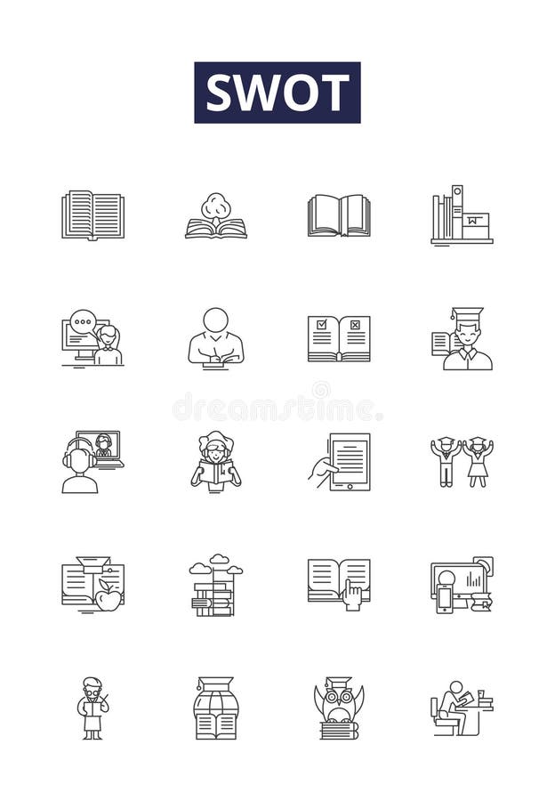 Swot Line Vector Icons and Signs. Swot, Analysis, Weakness, Strategy ... Swot Line Vector Icons and Signs. Swot, Analysis, Weakness, Strategy ...