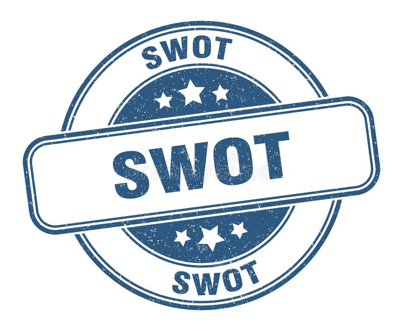 Swot Stamp. Swot Round Grunge Sign Stock Vector - Illustration of blue ...
