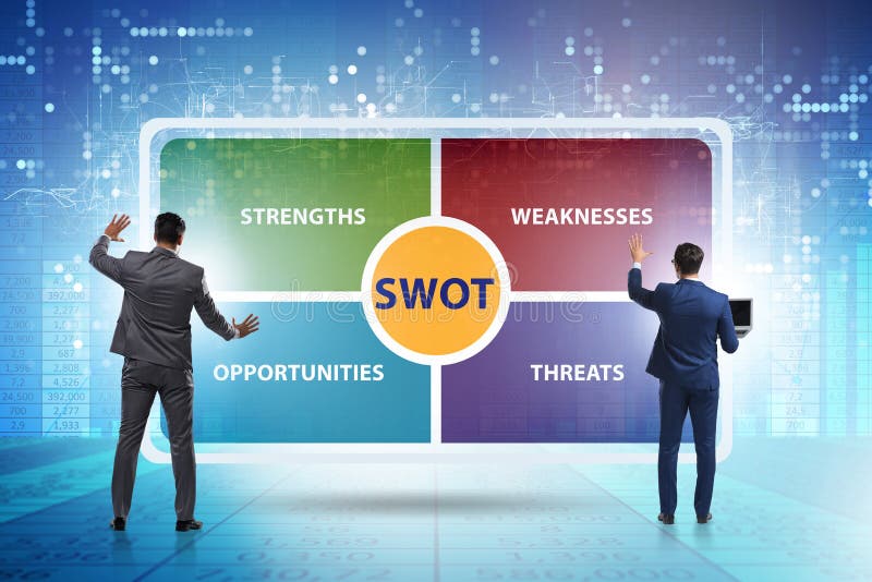 SWOT Technique Concept for Business Stock Photo - Image of model, goal ...