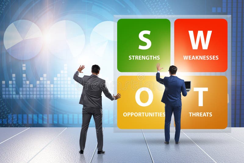 SWOT Technique Concept for Business Stock Image - Image of external ...
