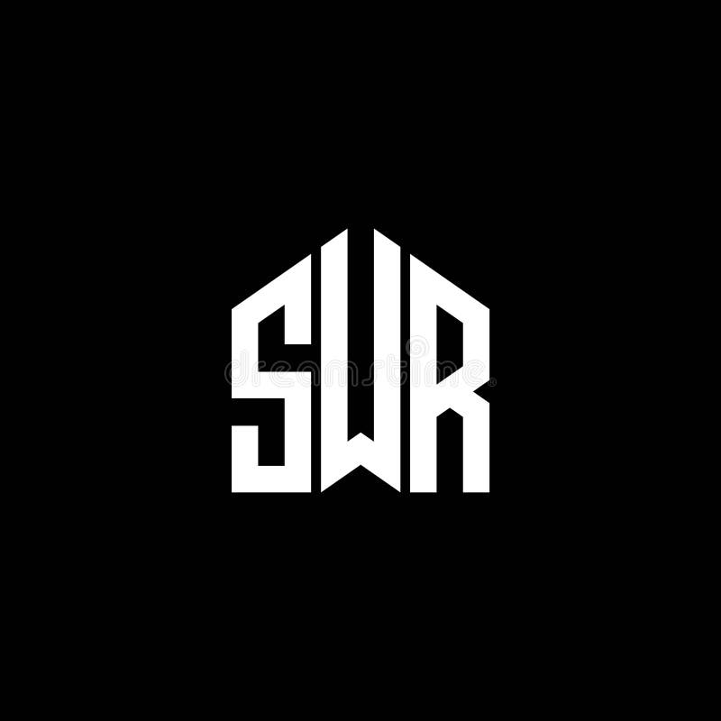 SWR Letter Logo Design on BLACK Background. SWR Creative Initials ...