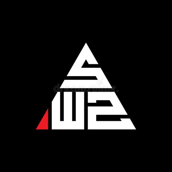 SWZ Triangle Letter Logo Design with Triangle Shape. SWZ Triangle Logo ...