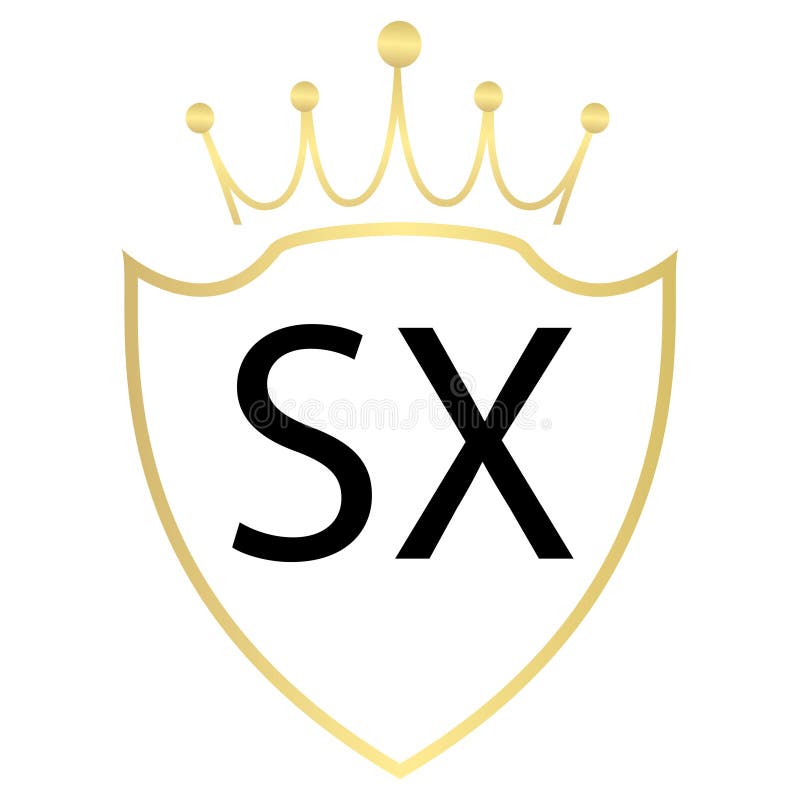 SX Letter Logo Design with Simple Style Stock Vector - Illustration of ...