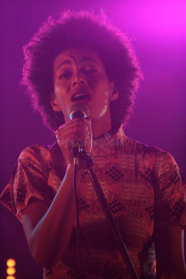 Solange in concert at SXSW editorial stock photo. Image of knowles ...