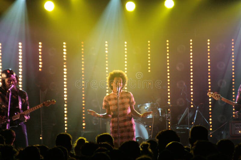 Solange in concert at SXSW editorial image. Image of solange - 277530955