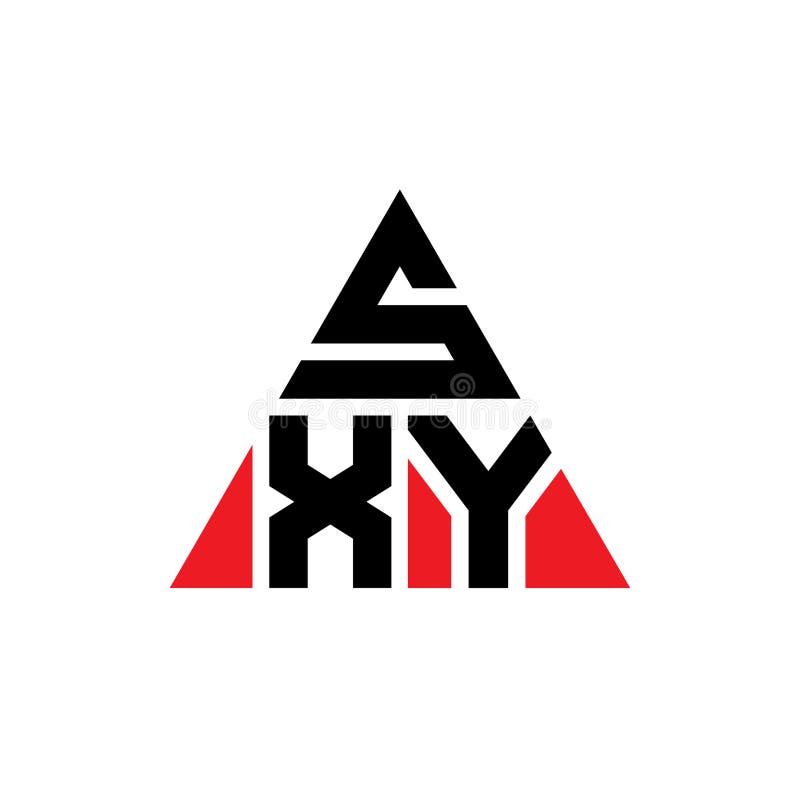 SXY Triangle Letter Logo Design with Triangle Shape. SXY Triangle Logo ...