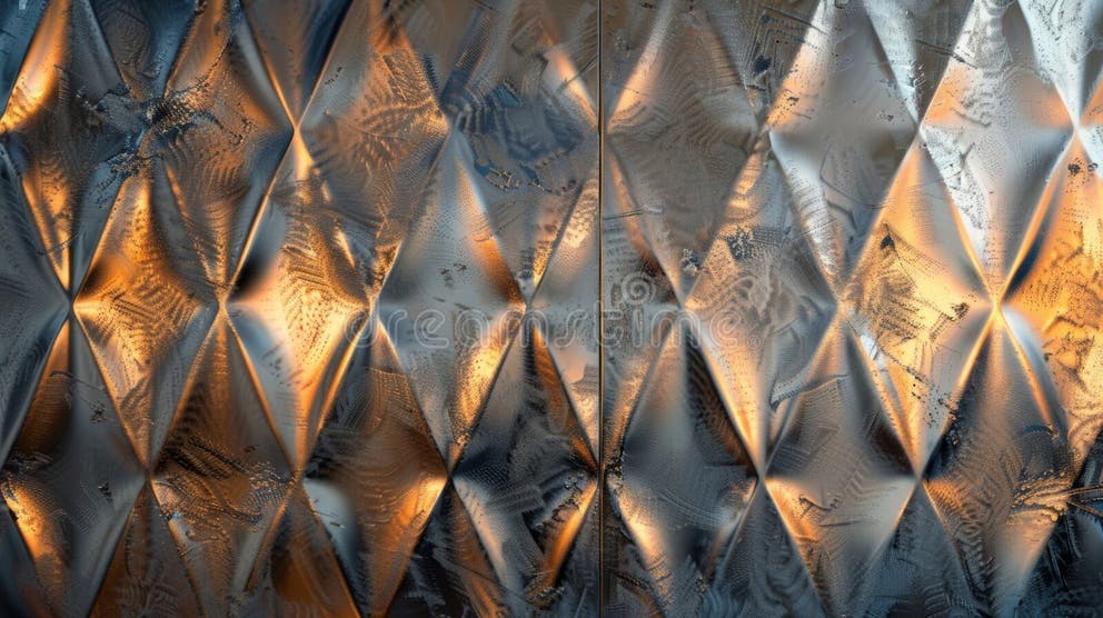 A Sy Embossed Metal Panel with a Diamond Pattern Each Embossment ...
