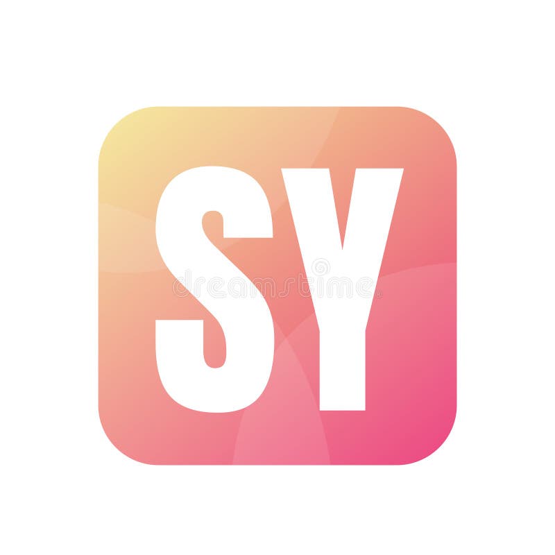 SY Letter Logo Design with Simple Style Stock Vector - Illustration of ...