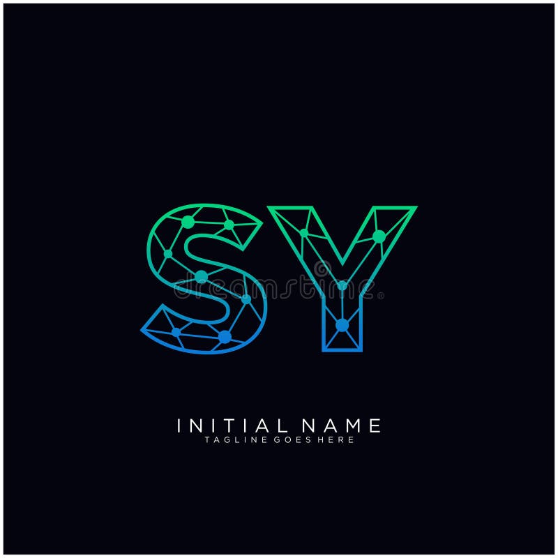 SY Letter Logo Icon Design Template Elements Stock Vector ...