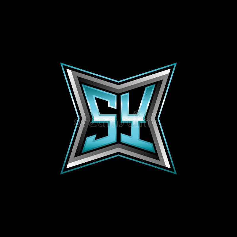 SY Logo Monogram Geometric Modern Design Stock Vector - Illustration of ...