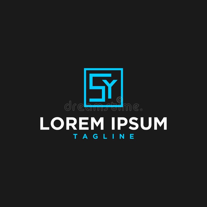 Sy Monogram Logo Design Inspiration Stock Vector - Illustration of ...