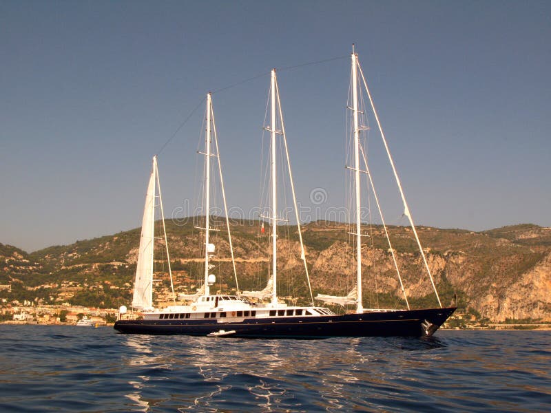 SY Phocea stock image. Image of sail, shipping, motor - 11122887