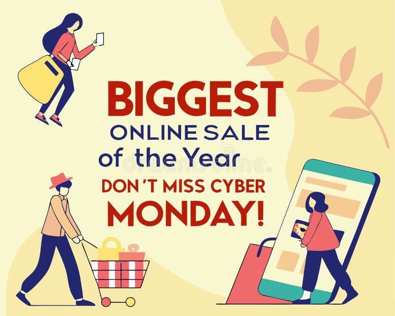 Syber Monday Banner. Vector Illustration Stock Vector - Illustration of ...