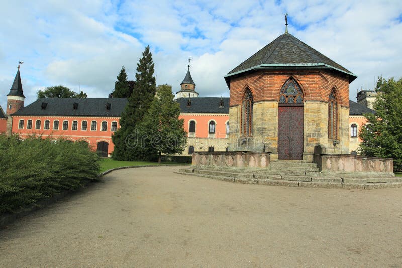 Sychrov castle stock image. Image of tower, architecture - 28720403