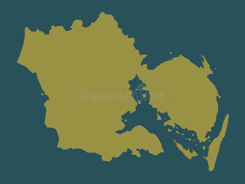 Syddanmark, Denmark. Solid. No Legend Stock Illustration - Illustration ...