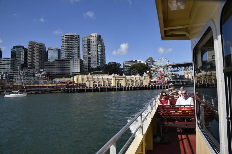 SYDNEY, AUSTRALIA, April 2019, Tourist at Darling Harbour Editorial ...