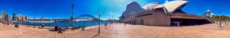 Sydney, Australia - August 20, 2018: Panoramic 360 Degrees View of ...