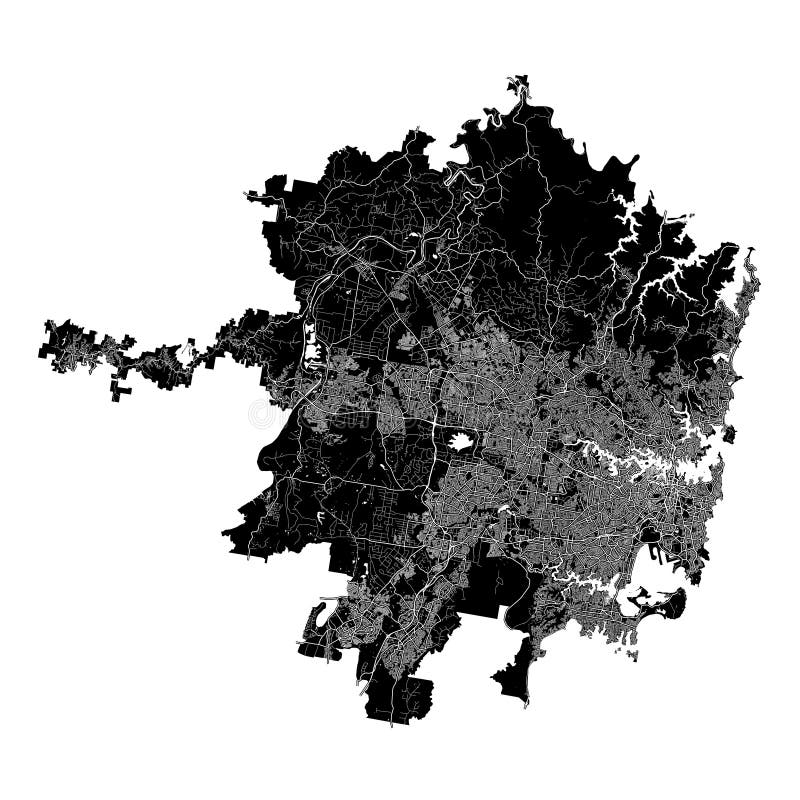 Vector City Map Sydney Stock Illustrations – 1,049 Vector City Map ...
