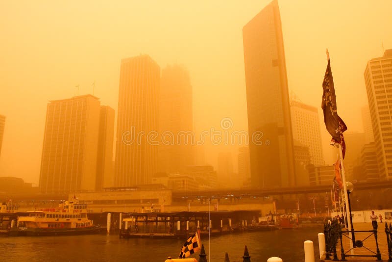 Sydney Harbour Bridge during Extreme Dust Storm. Editorial Image ...