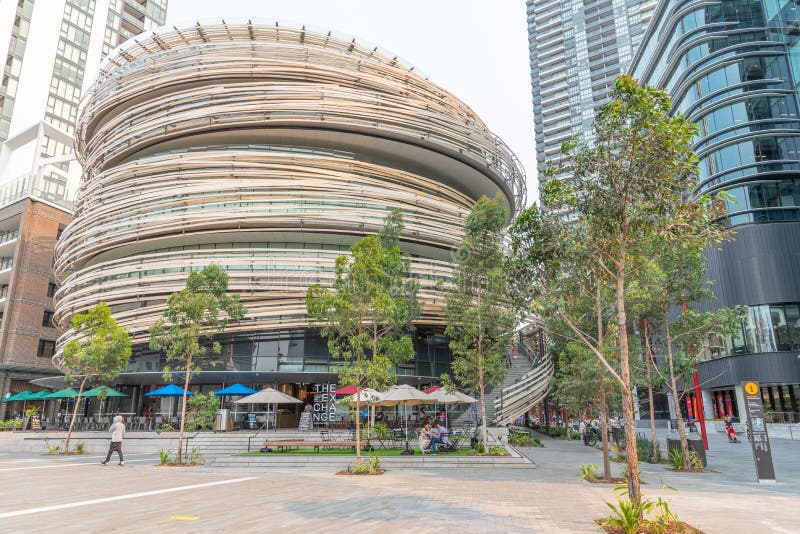 SYDNEY, AUSTRALIA, DECEMBER 30, 2019: Darling Square Library in Sydney ...