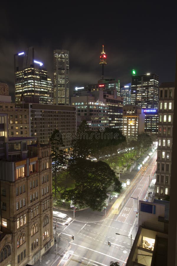 Sydney Australia at Night stock photo. Image of nightshot - 35167330