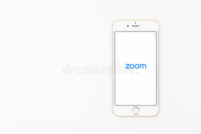A Smart Phone with Zoom Cloud Meetings Application Editorial ...