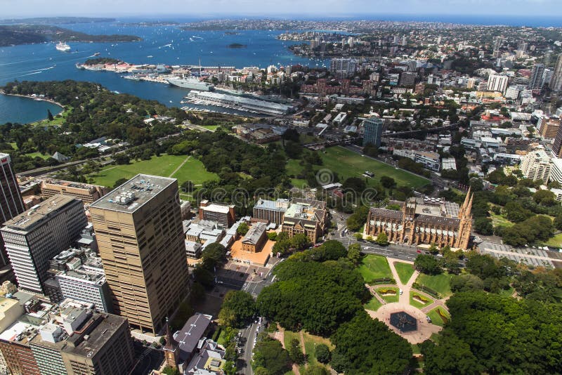 Sydney bird view stock image. Image of landscape, harbor - 59971089