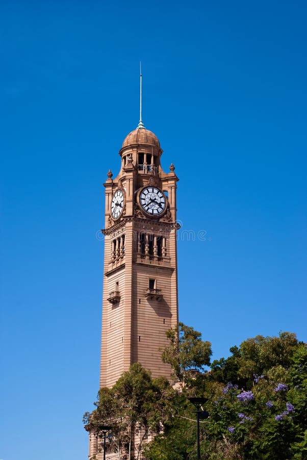 Sydney Central Station Clock Tower Stock Photo - Image of tourism ...
