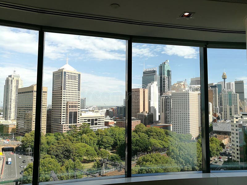 Sydney City View through Windows Stock Image - Image of view, windows ...