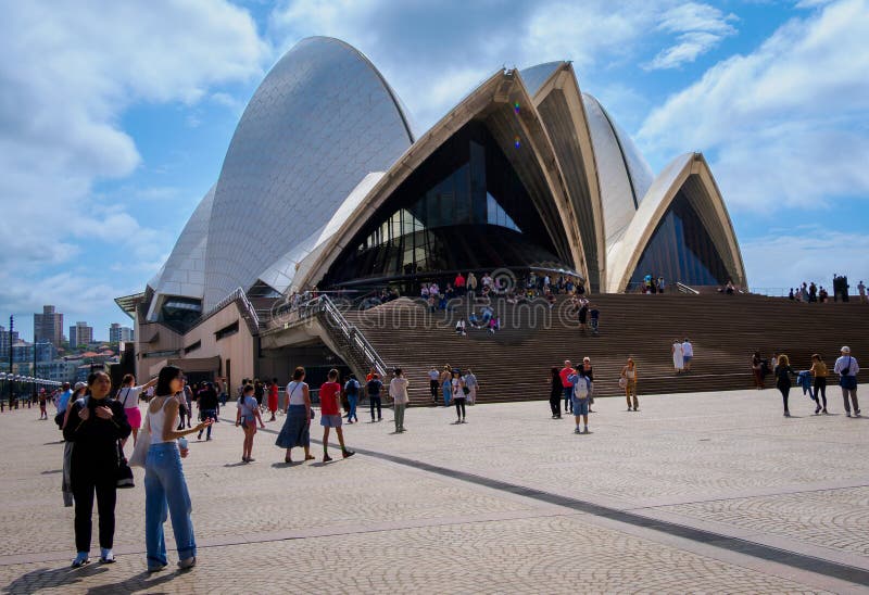 Sydney Opera House Seen from the Plaza before the Entrance, Sydney ...