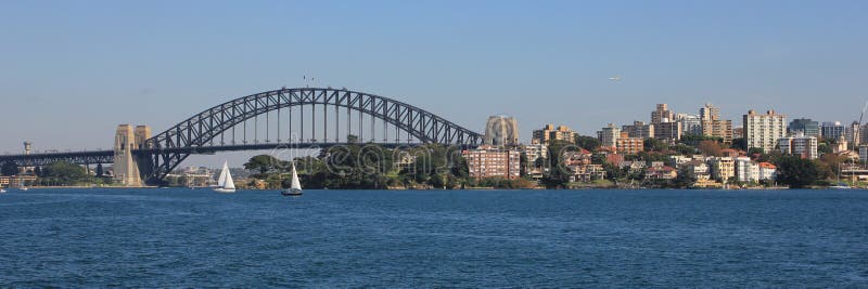 Sydney Harbor Bridge and Sailing Boats Editorial Stock Image - Image of ...