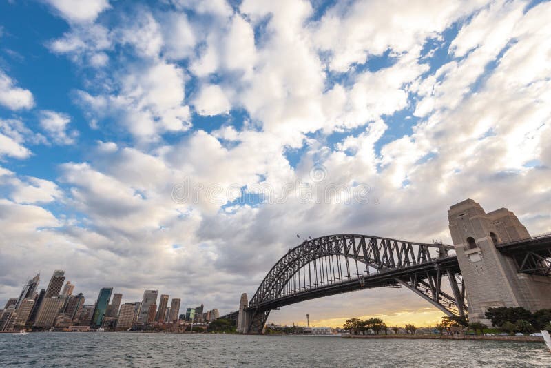 Sydney Harbour Bridge stock image. Image of blue, arch - 228385995