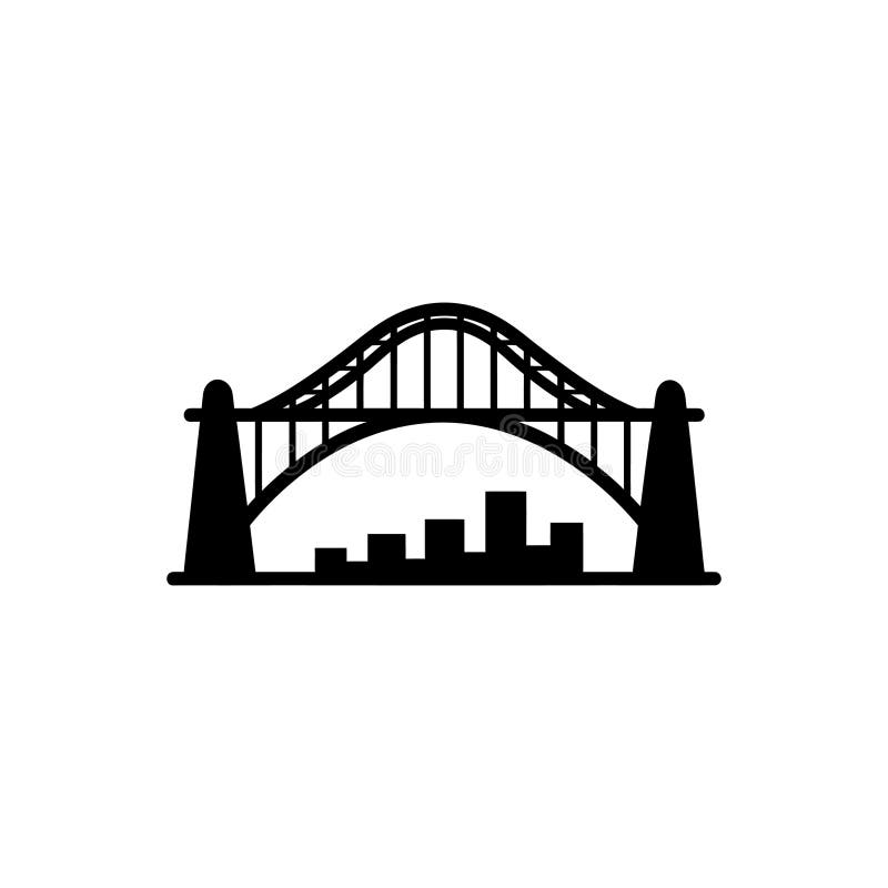The Sydney Harbour Bridge Icon Stock Vector - Illustration of ...
