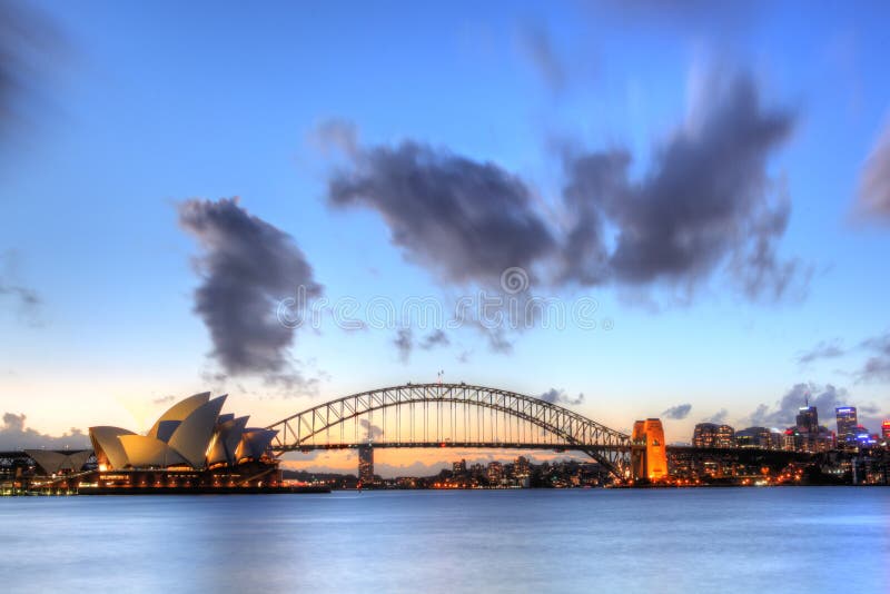 Sydney Harbour with Opera House and Bridge Editorial Stock Image ...