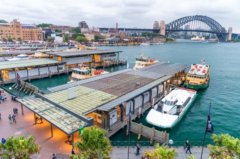 Sydney Harbour at Sunset from Circular Quay Editorial Stock Photo ...