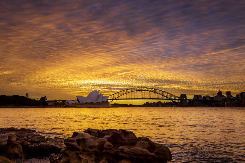 Sydney Harbour Sunset editorial image. Image of seascape - 43069445