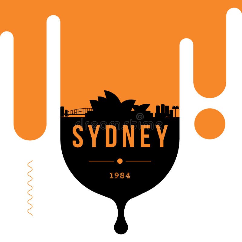 Sydney. Modern City Hand Written Brush Lettering Stock Vector ... Sydney. Modern City Hand Written Brush Lettering Stock Vector ...