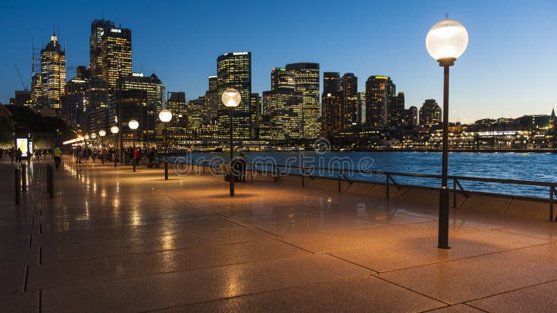 Sydney by night, Australia editorial stock image. Image of panoramic ...