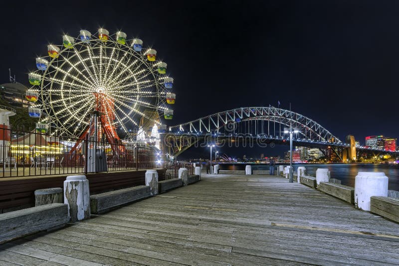 Sydney night editorial image. Image of colorful, water - 92040790