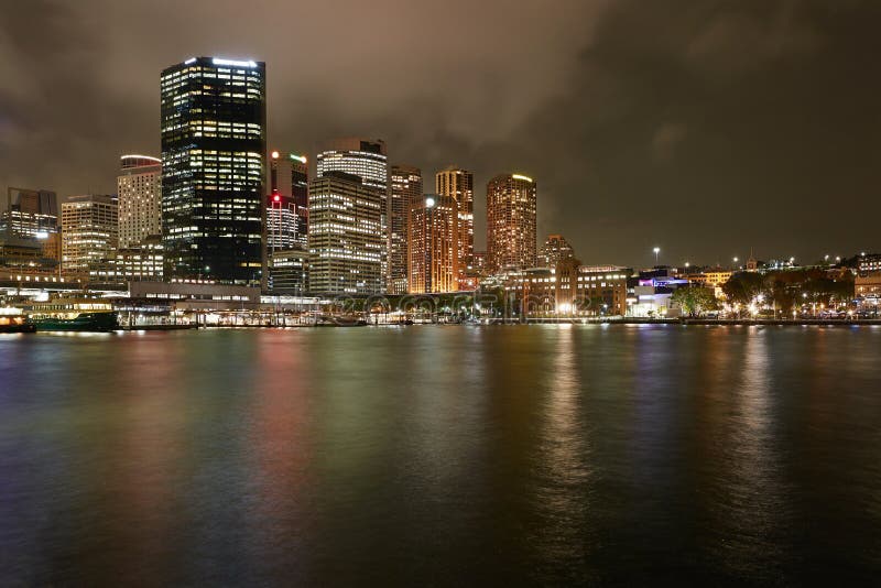 Sydney Night View stock photo. Image of night, district - 84318136