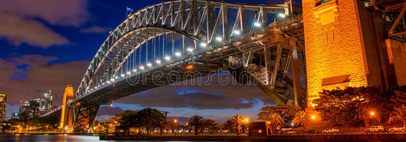 SYDNEY - NOVEMBER 8, 2015: Sydney Harbour Bridge at Night Editorial ...