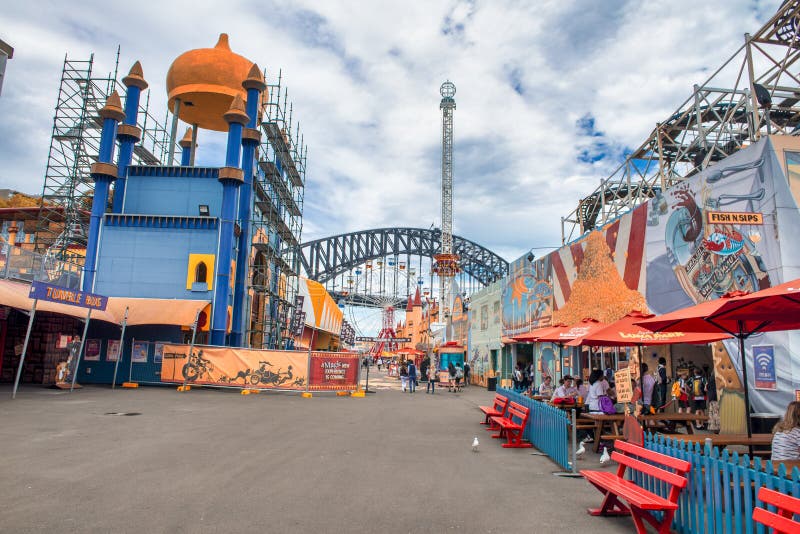 SYDNEY - NOVEMBER 2015: Sydney Luna Park on a Cloudy Day Editorial ...