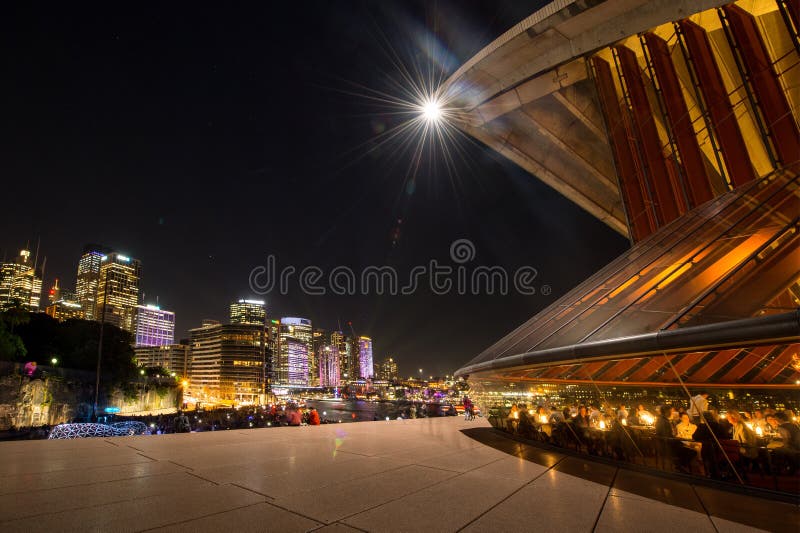 Sydney Opera house. editorial stock image. Image of night - 73564914