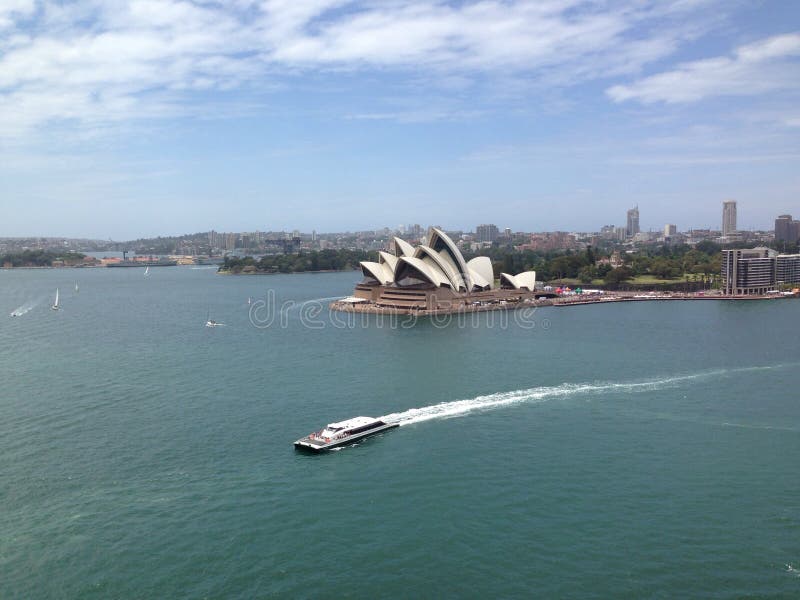Sydney Opera House & Harbor Editorial Photo - Image of bridge ...