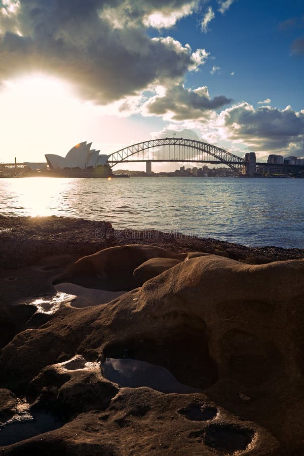 Sydney Opera House and Harbour Bridge Editorial Stock Image - Image of ...