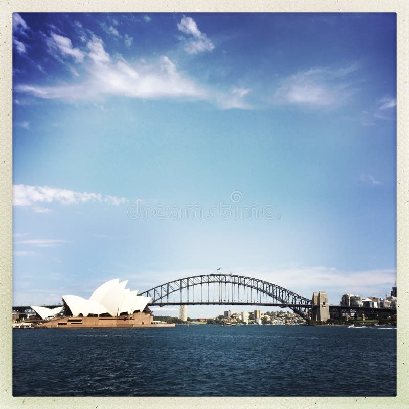 Sydney Opera House and Harbour Bridge Editorial Photo - Image of ...