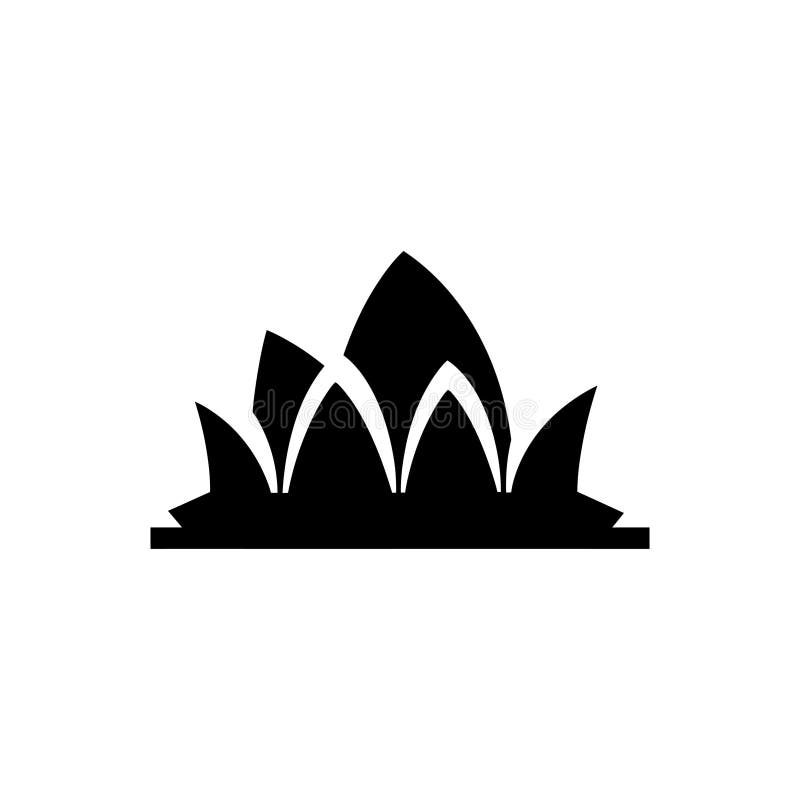 Sydney Opera House icon stock illustration. Illustration of jacedil ...
