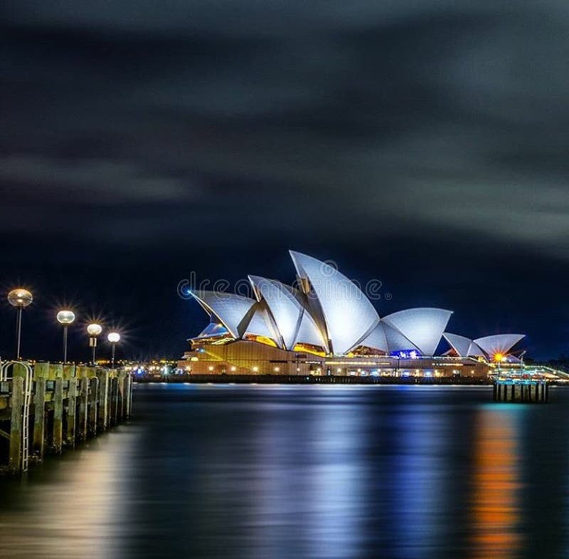 Sydney Opera House Night Best View Editorial Photo - Image of view ...