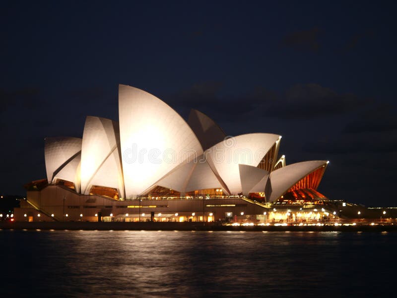 Sydney Opera House at Night Editorial Photography - Image of house ...