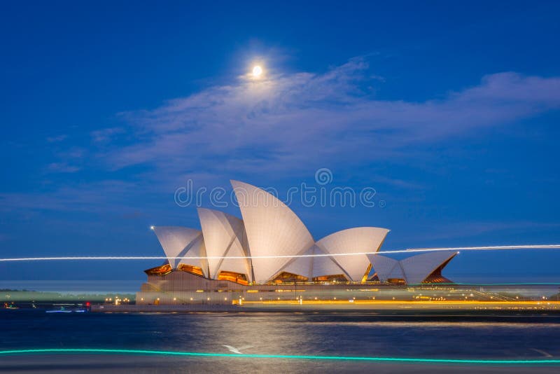 Sydney Opera House at Night Editorial Photo - Image of place, movement ...